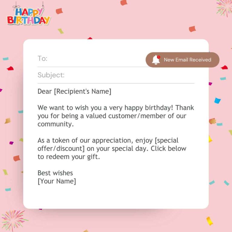 Happy Birthday Email Templates: Creating Memorable Celebrations ...