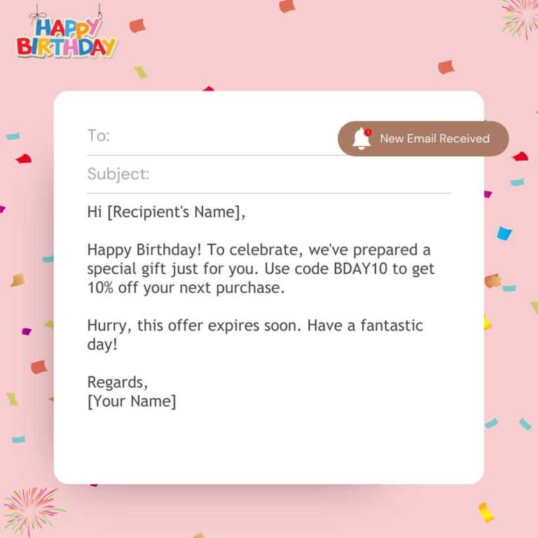 Happy Birthday Email Templates: Creating Memorable Celebrations ...
