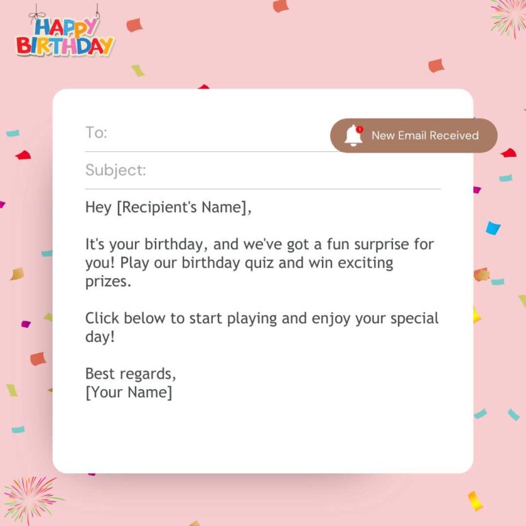 Happy Birthday Email Templates: Creating Memorable Celebrations ...