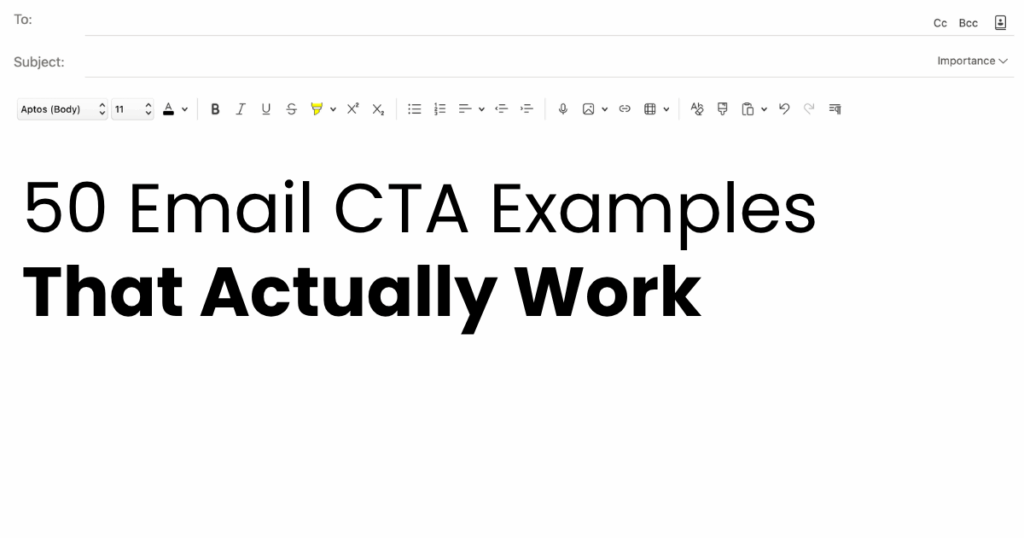 50 Email CTA Examples That Drive Clicks and Conversions
